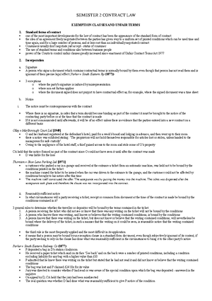 Ucta - map mind - TYPE OF CONTRACT: B2B: UCTA BREACH Negligence Implied ...