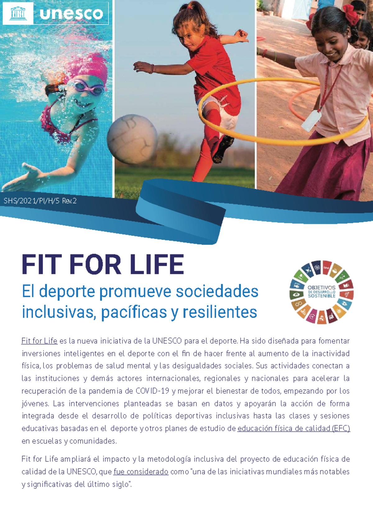 Rev.2 FIT FOR LIFE: Promoviendo Sociedades Inclusivas y Resilientes ...