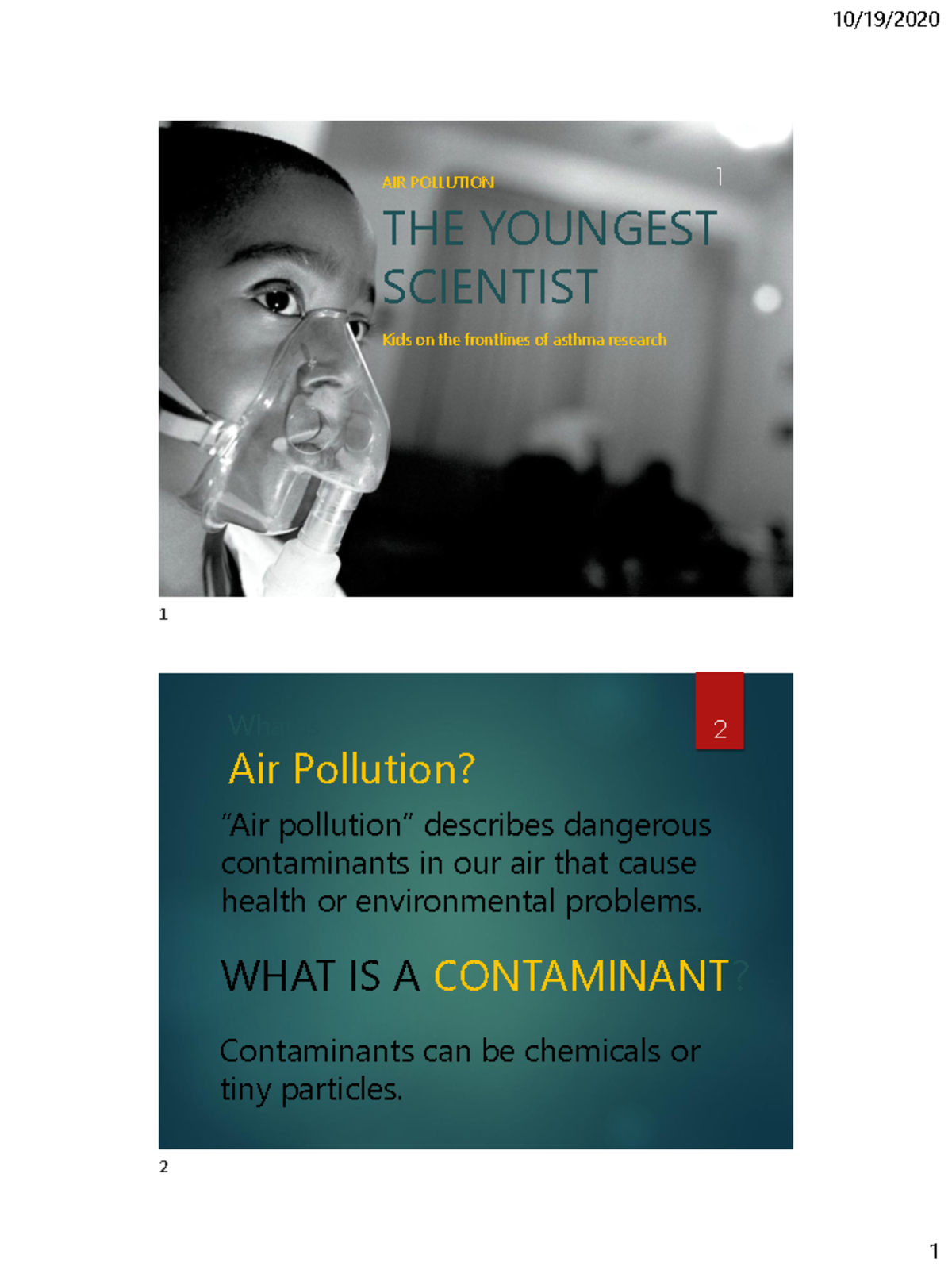 Air Pollution_EVSC100 Lecture power point - THE YOUNGEST SCIENTIST Kids ...
