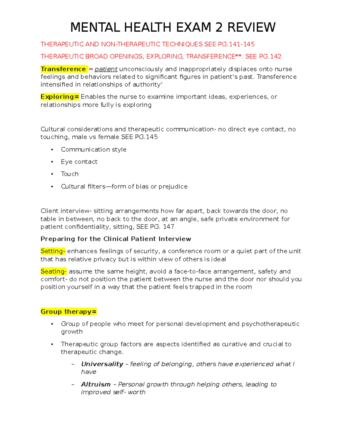 Exam 1 Quizlet - Mental Health Exam 1 – quizlet Mental Health A state ...