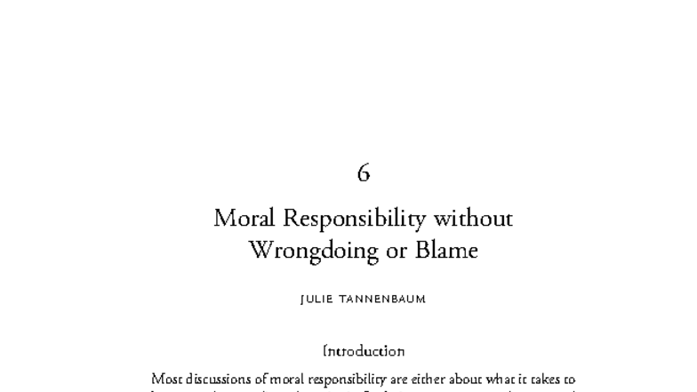 MOR 301: Moral Responsibility Beyond Wrongdoing - Final Exam Notes ...