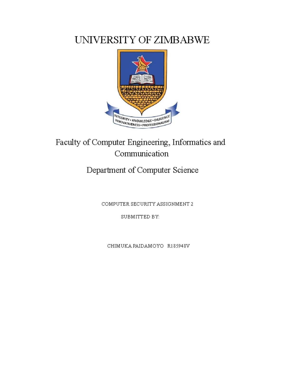 Computer Science - ZIMBABWE MINISTRY OF PRIMARY AND SECONDARY EDUCATION ...