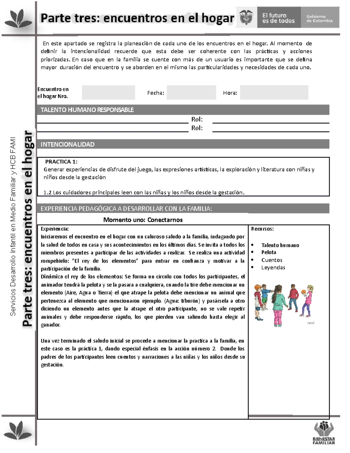 Pl. Encuentro en el Hogar- Prática 13 - Experiencias: Recursos: En este ...
