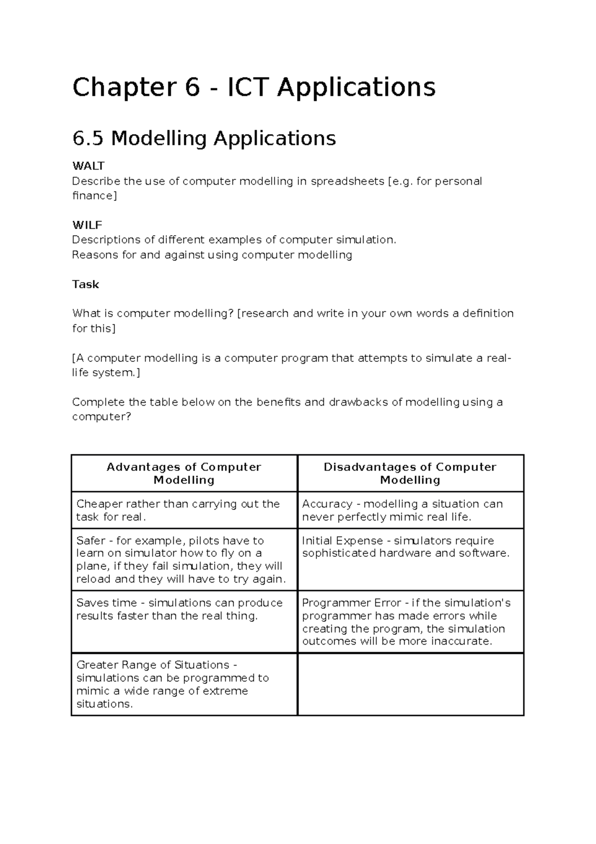Chapter 6 - ICT Applications 6.5 - 6 - Chapter 6 - ICT Applications 6 ...