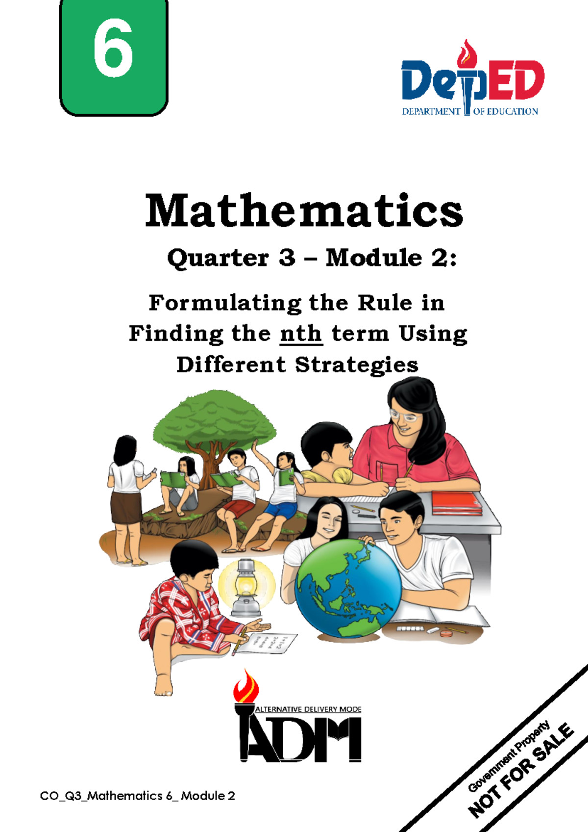 MATH6 Q1 Module 2: Finding the nth Term Using Various Strategies - Studocu