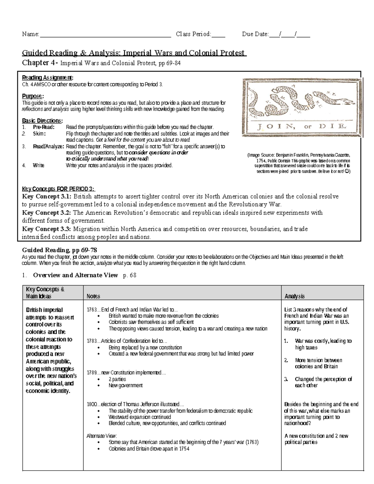 Ch4 Guided Reading Notes - Name ...
