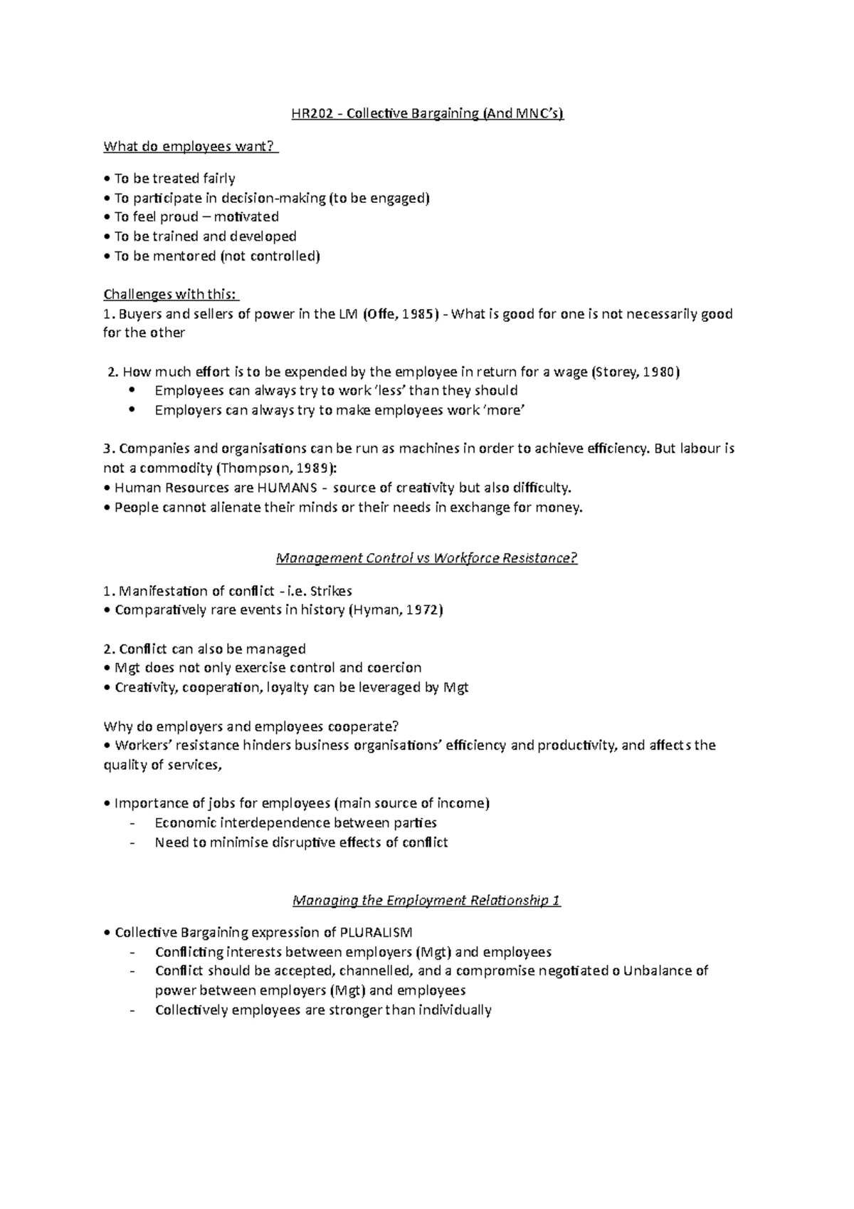 Perspectives& Approaches to employee relations (Unitarism and Pluralism ...