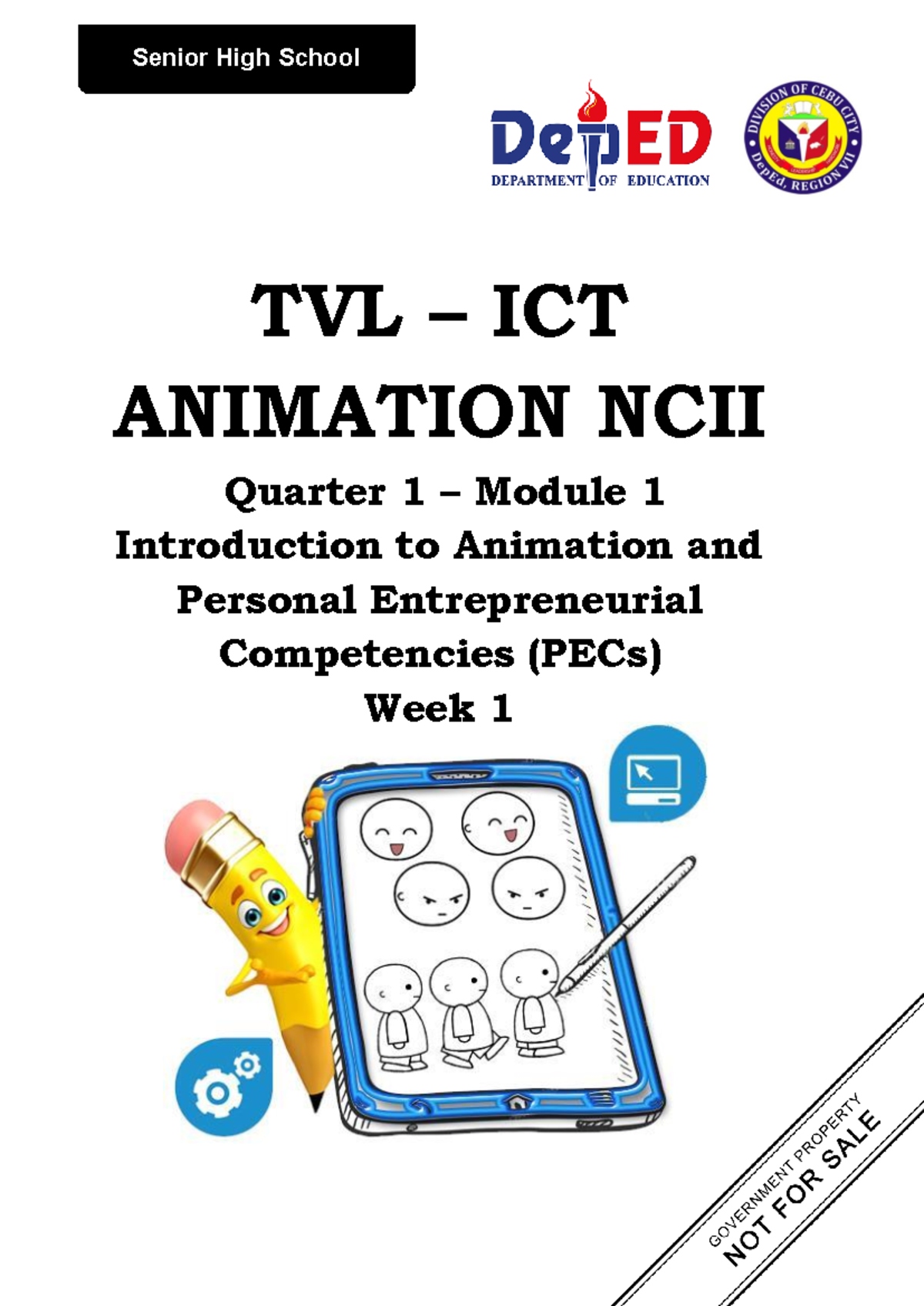 TVL ICT Animation-NCII Q1 Module-1 Passed - Senior High School TVL ...