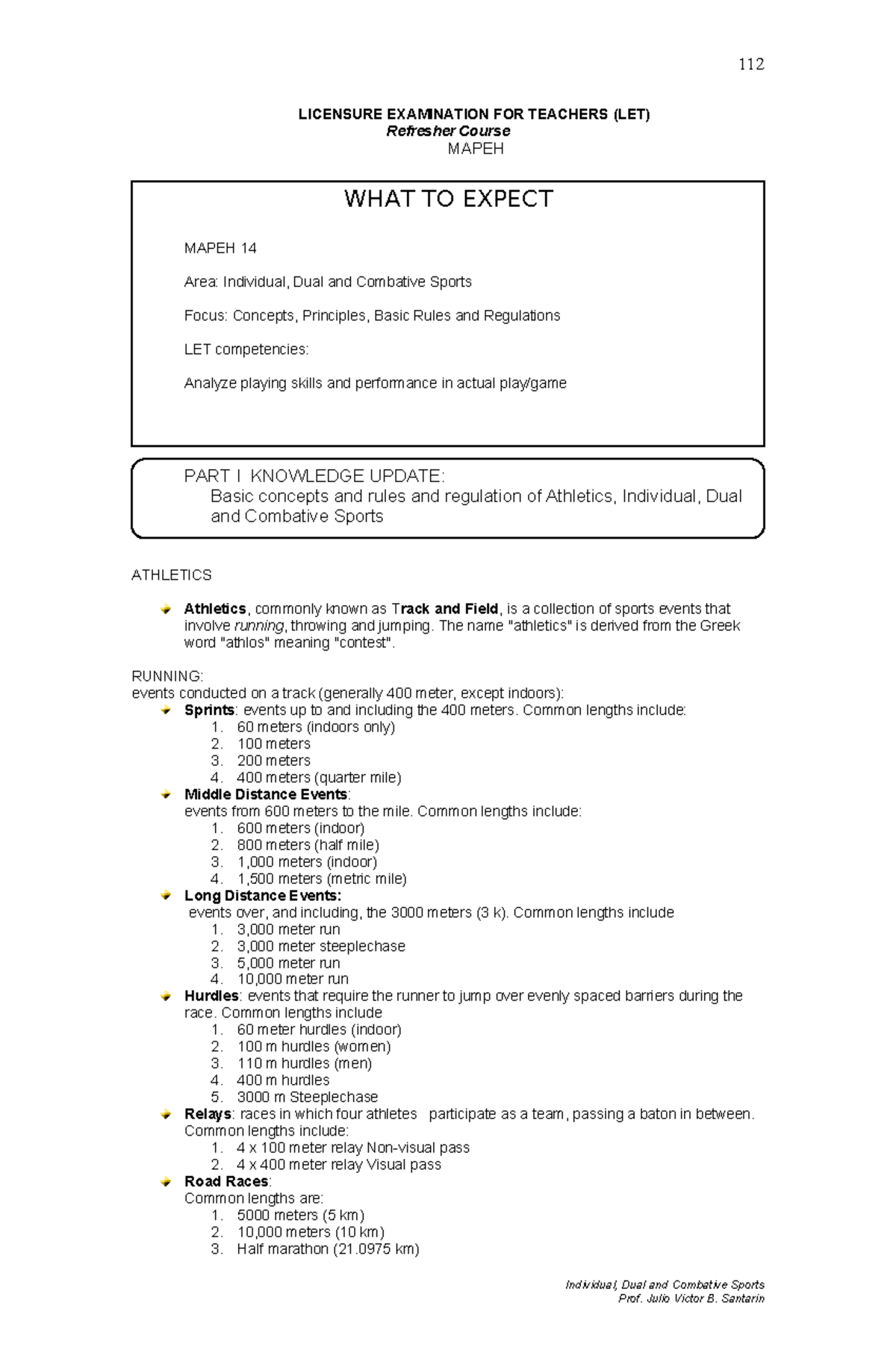 Lesson plan mapeh - LICENSURE EXAMINATION FOR TEACHERS (LET) Refresher ...