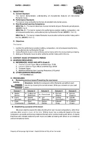 Mapeh 8 ARTS Quarter 3 Module-ONE - (cover page) Art Education Quarter ...