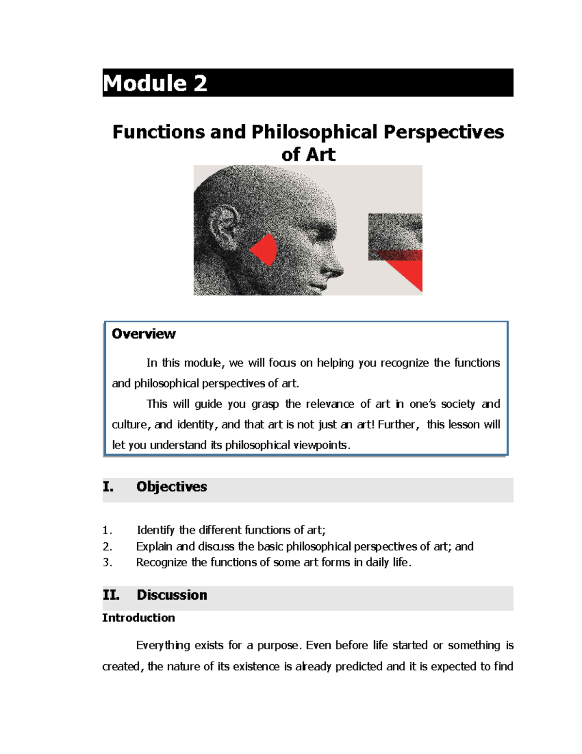 Module-2 Functions-and-Philosophical-Perspectives-on-Art - Module 2 Functions and Philosophical ...