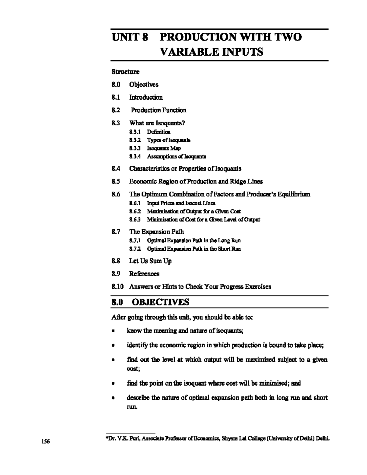 Unit-8: Production with Two Variable Inputs - Concepts and Applications ...