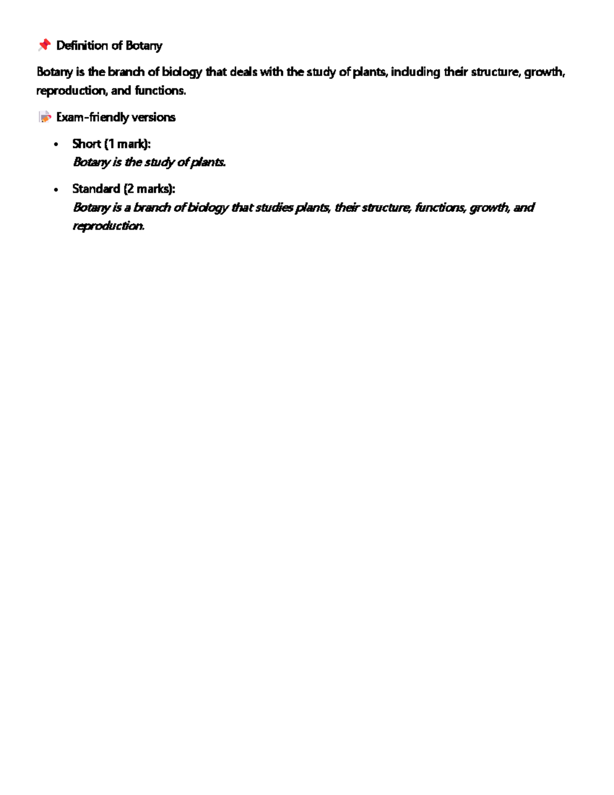 📌 Definition of Botany - General Botany (Lec) - Definition of Botany ...