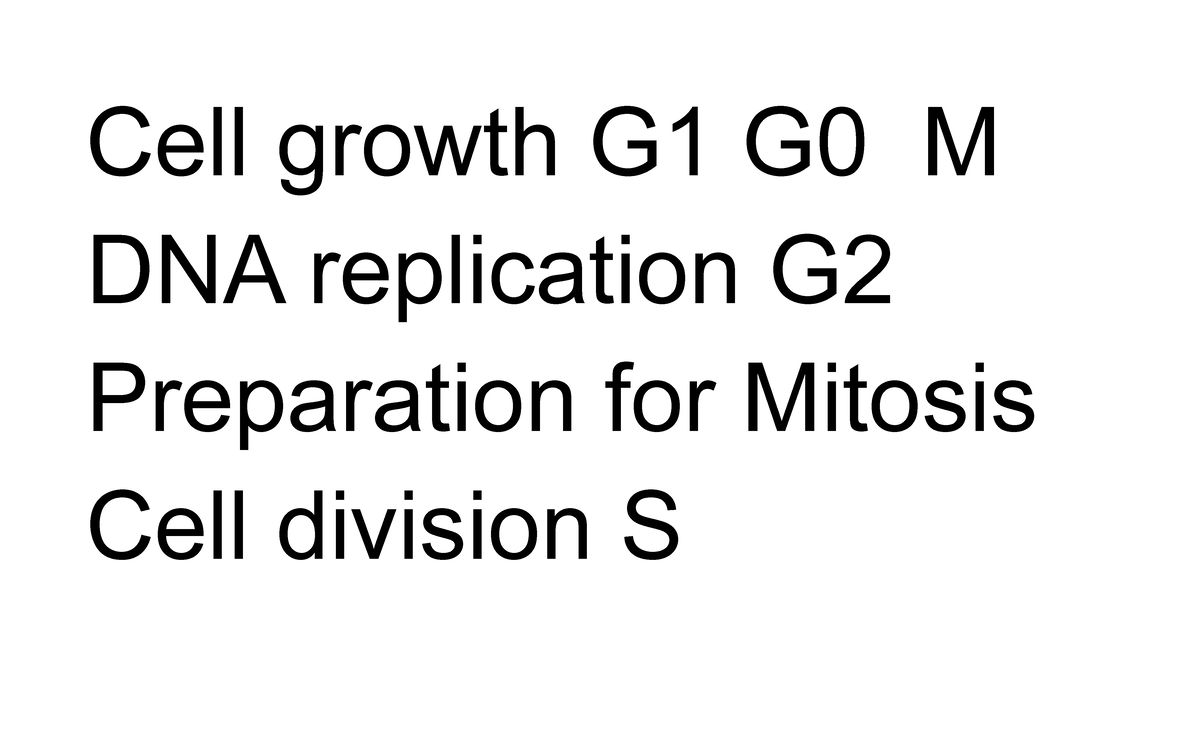 Materials for CELL Cycle - Bachelor of Secondary Education - Cell ...