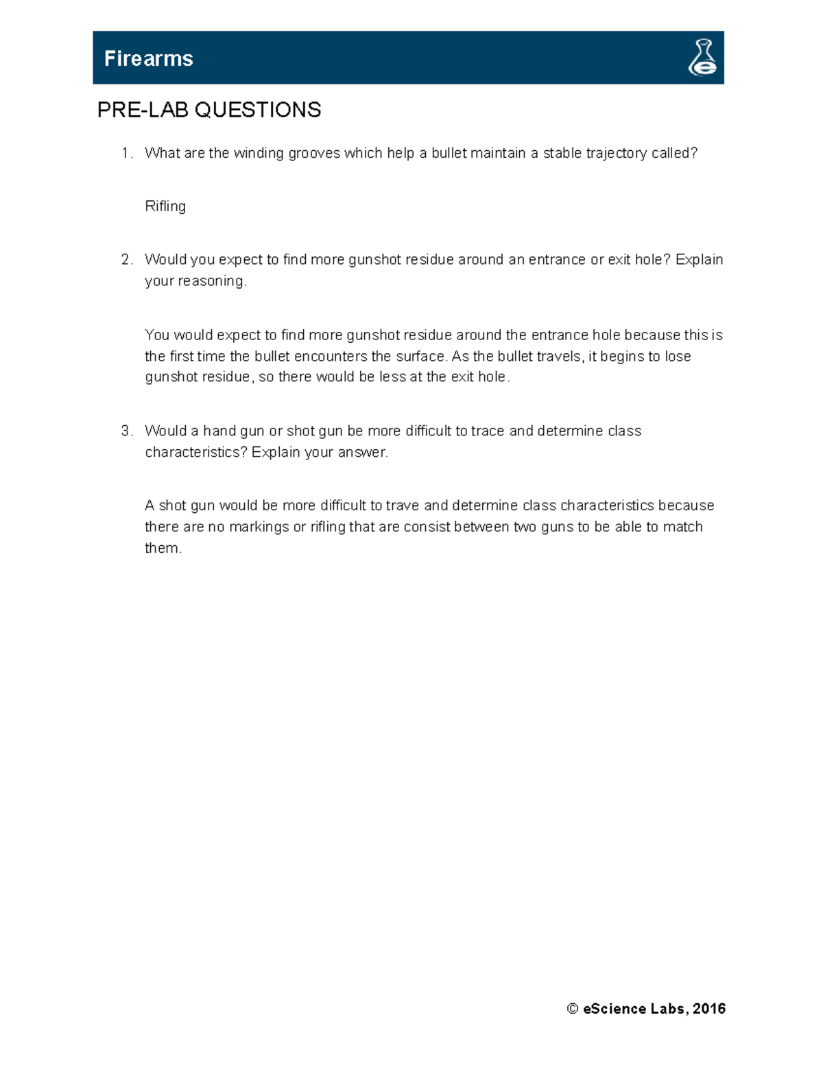 eScience: Bullet Trajectory Analysis Lab Report - Studocu