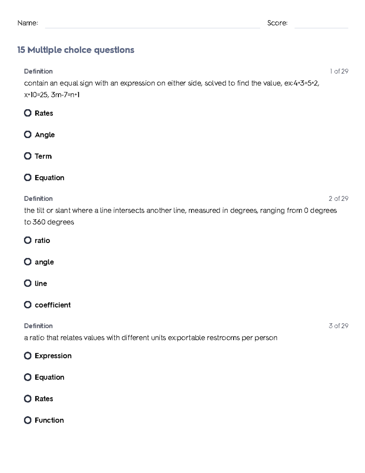 Quantitative Literacy WGU D771 (Elementary Education) Quizlet: MCQs ...