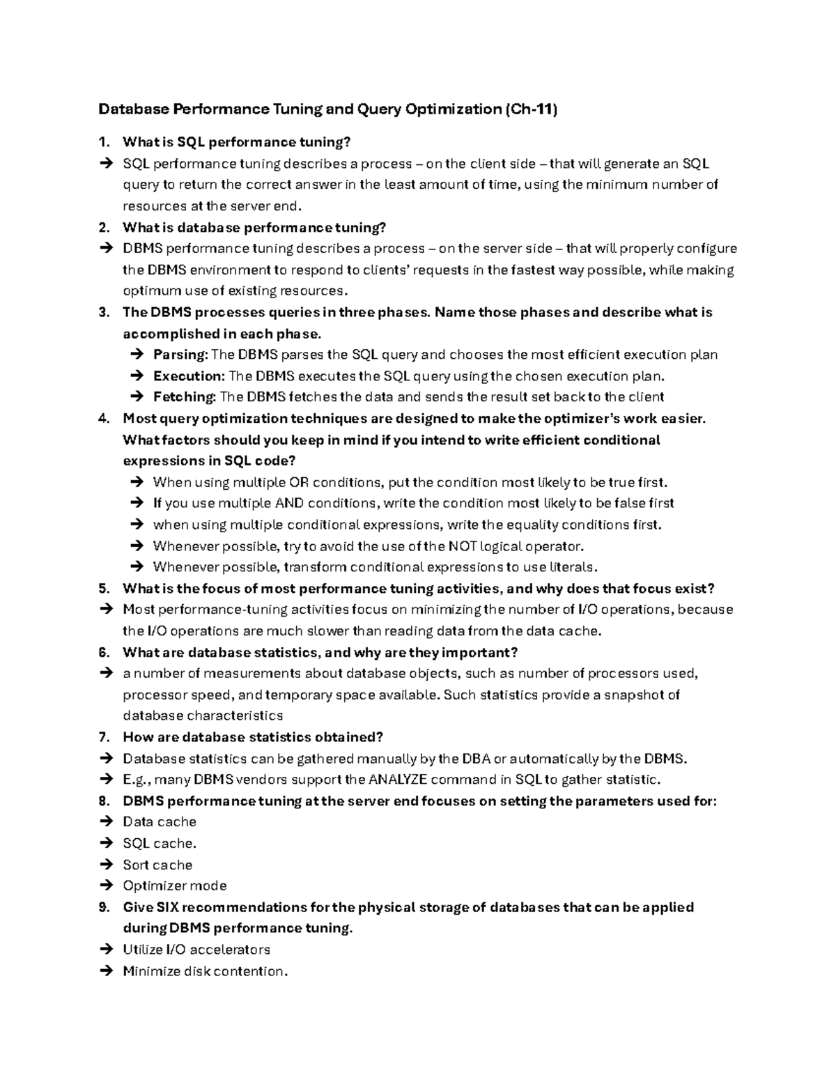 Query Optimization & DB Performance Tuning: Key Concepts and Techniques ...