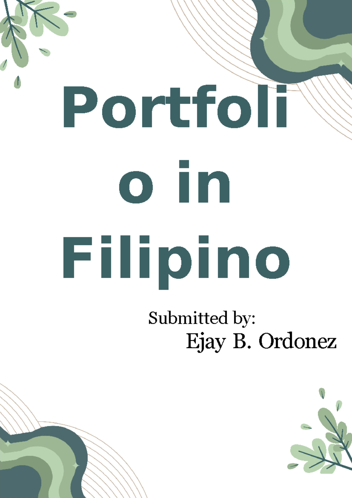 Green-And-Cream-Aesthetic-Portfolio-Cover-A4 20250204 185148 0000 ...