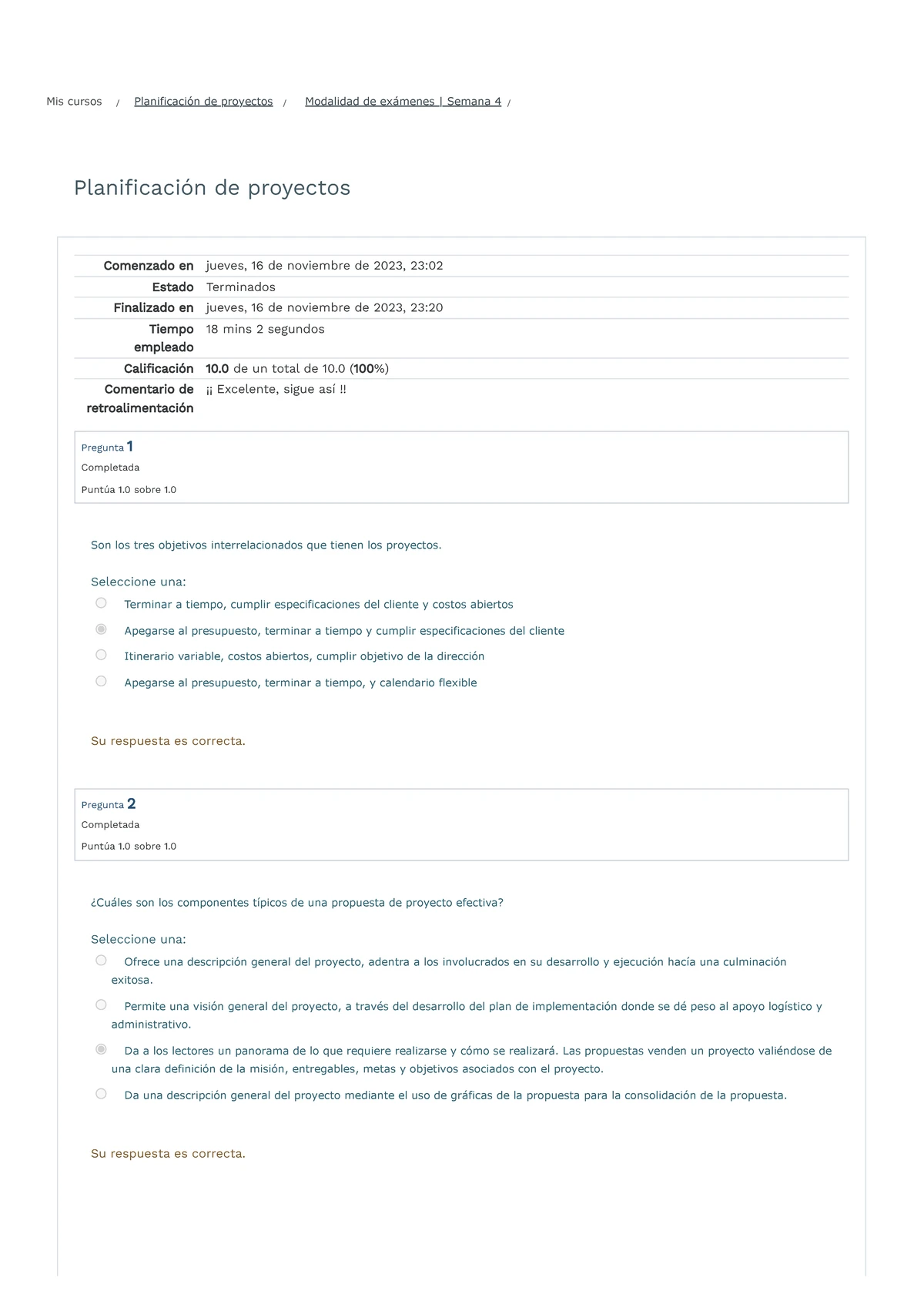 Planificación de Proyectos - Semana 1 (Curso 2025) - Studocu