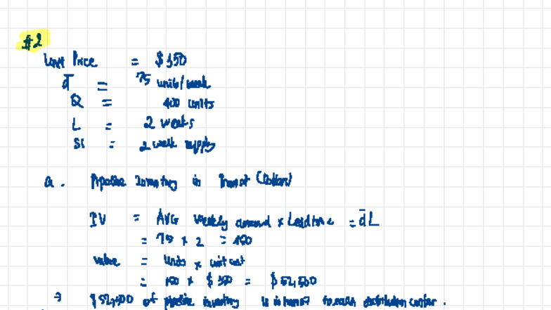 HW7 - Inventory Management: Pipeline Inventory Analysis and ...