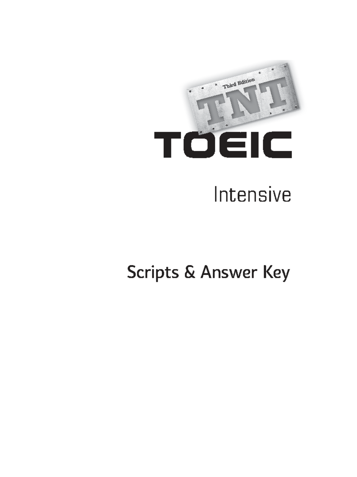 TNT TOEIC Intensive 2019 Listening Comprehension Answer Key - Studocu