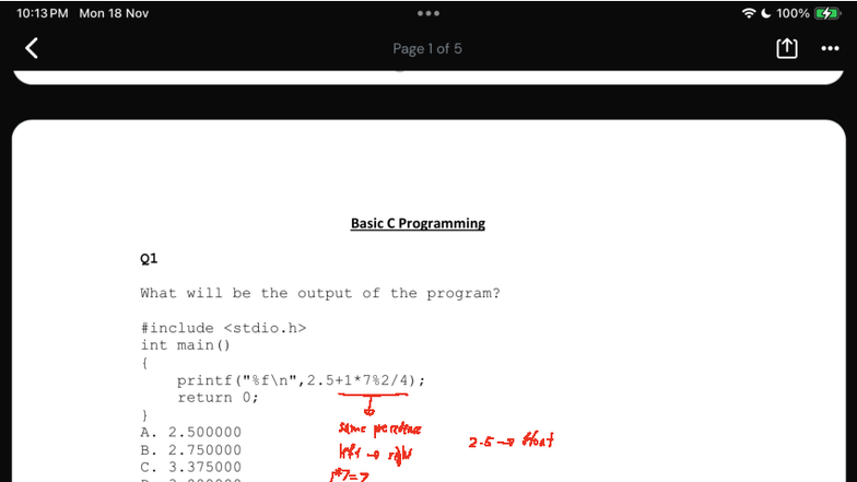 Final MCQ Prep for Course Code: sameTpecedence 1 1 7 10 - Studocu