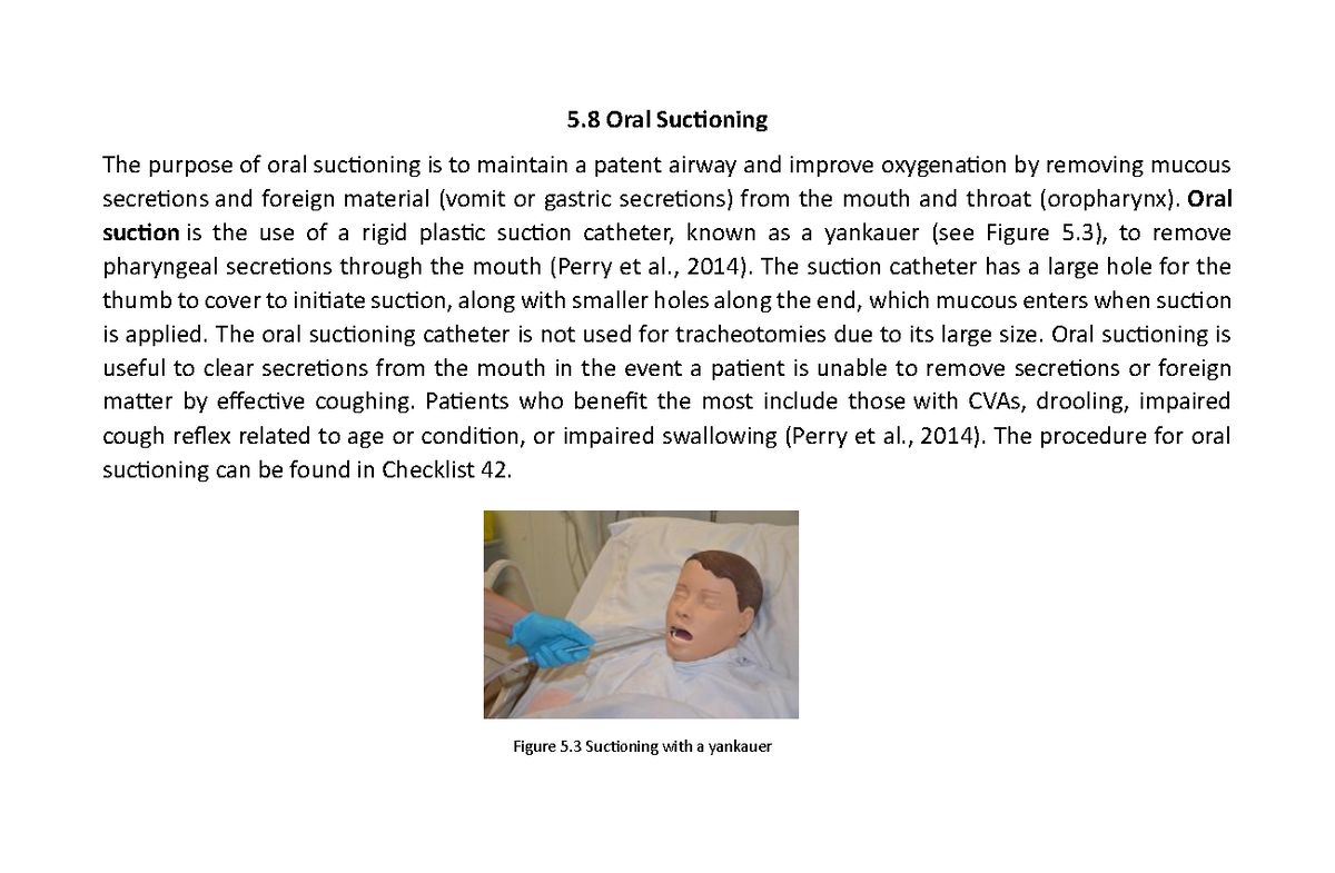Oral Suctioning Techniques: Maintaining Airway Patency in Nursing (NUR ...