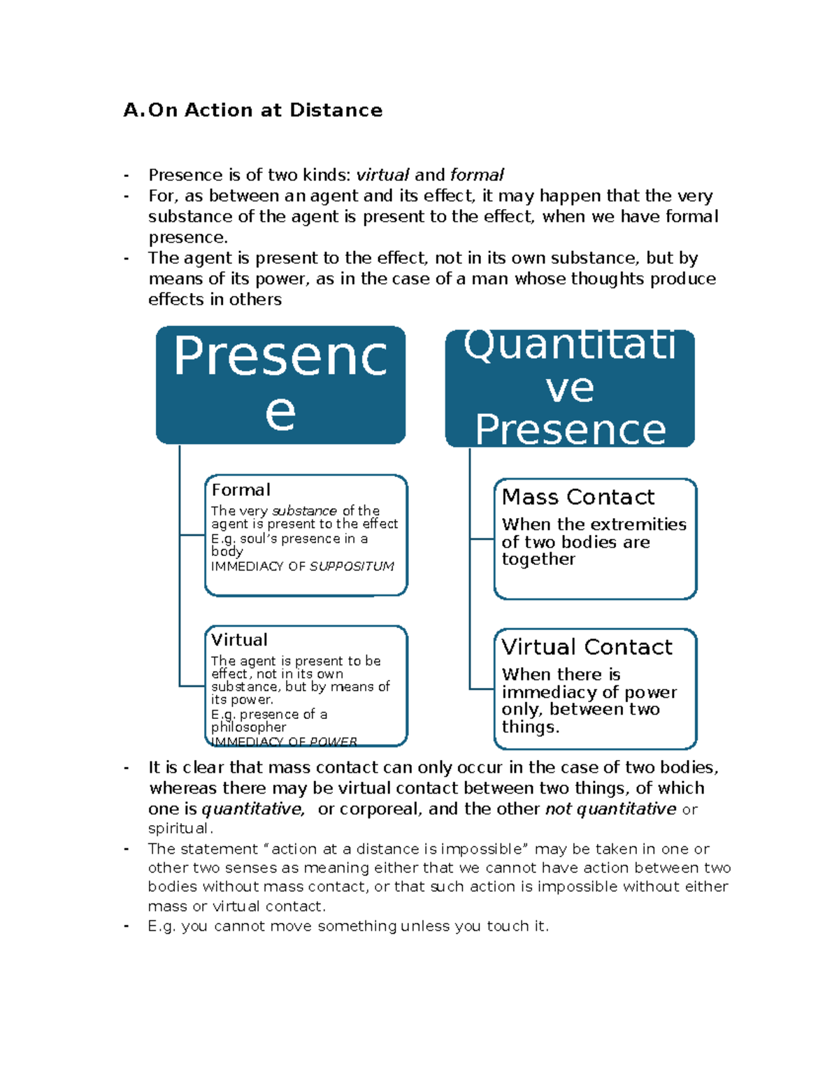 On Action at Distance - Cosmology Notes - A. On Action at Distance ...