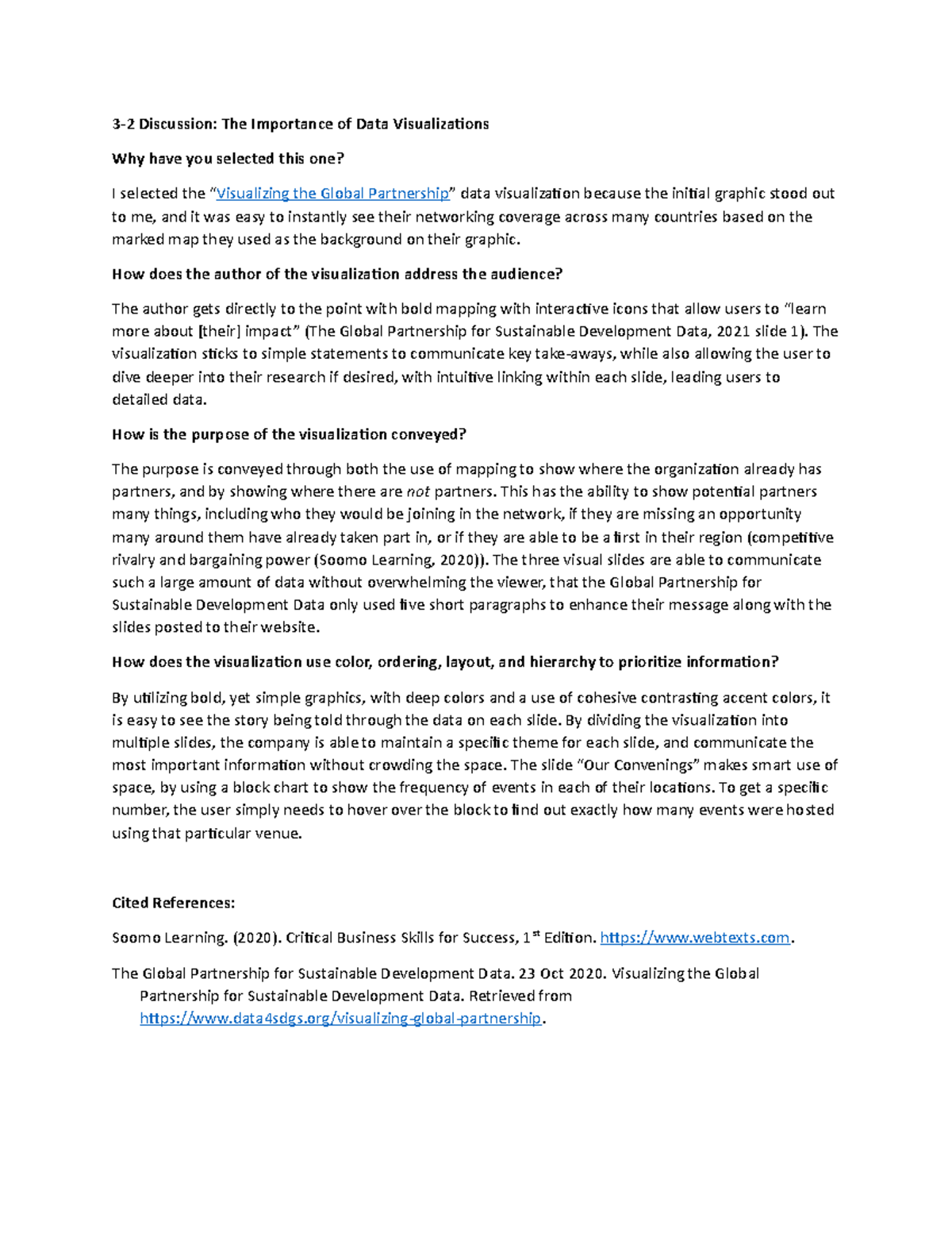 BUS-225 Module 3 Discussion: Analyzing the Effectiveness of Data ...