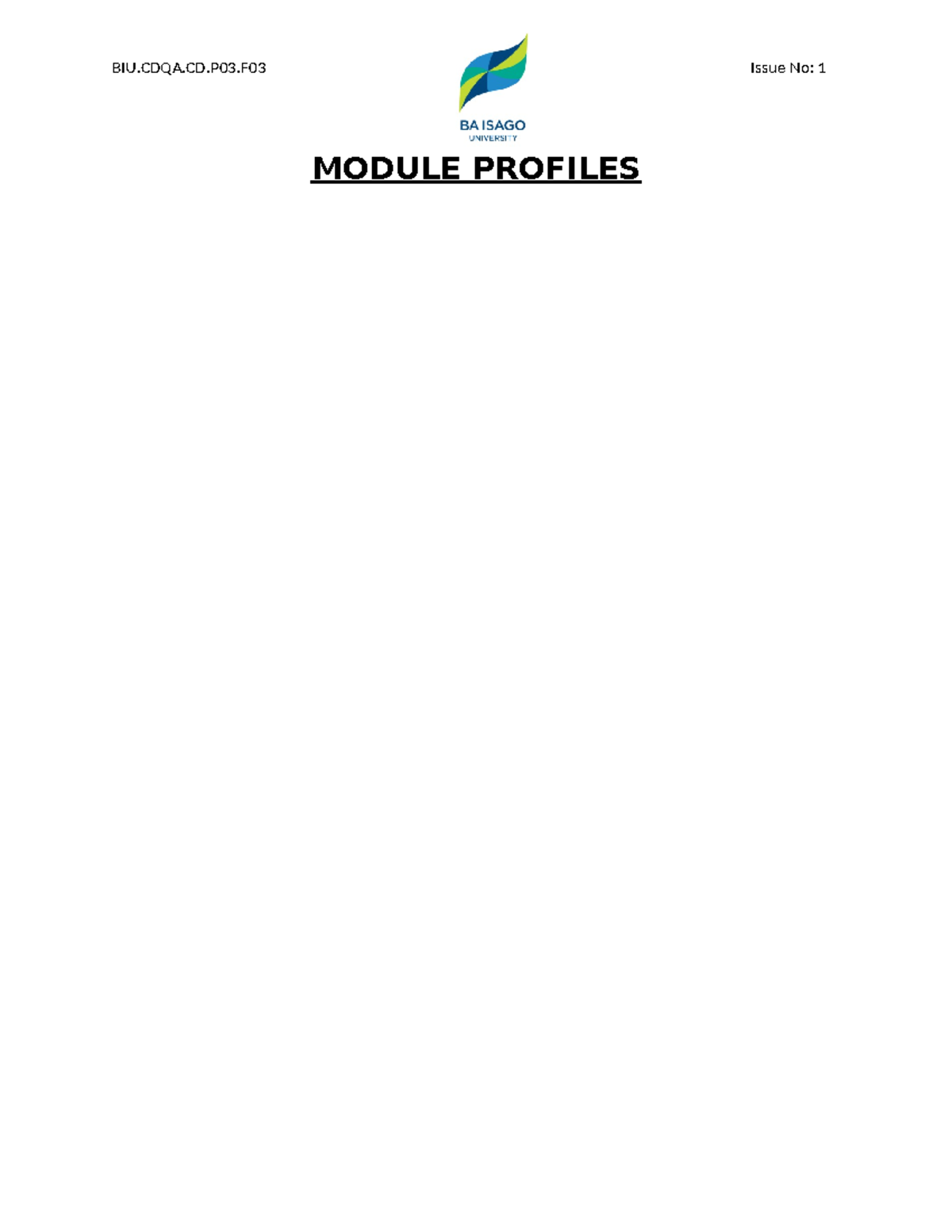 General Principles OF Contract LAW Module Profile - BIU.CDQA.CD.P03 ...