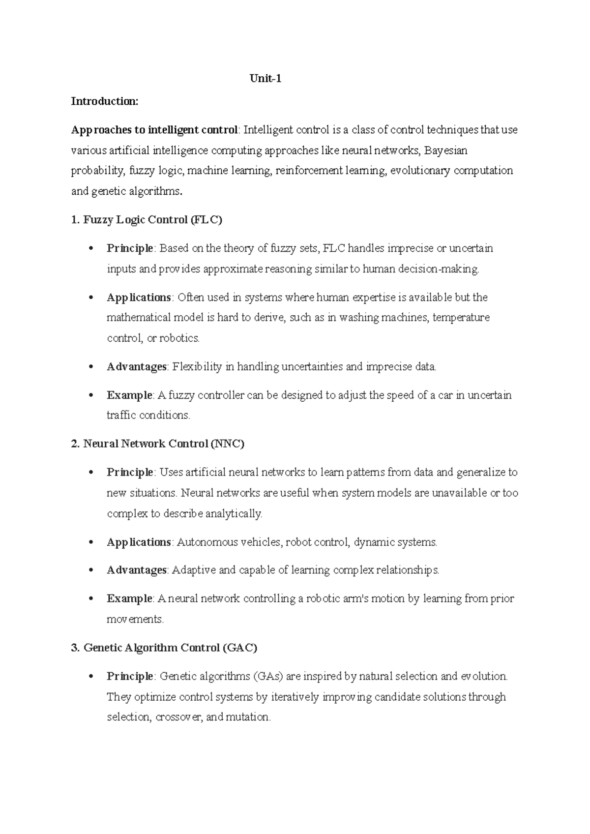 Unit-1 SCT - Introduction to Soft Computing: AI, Fuzzy Logic, and ...