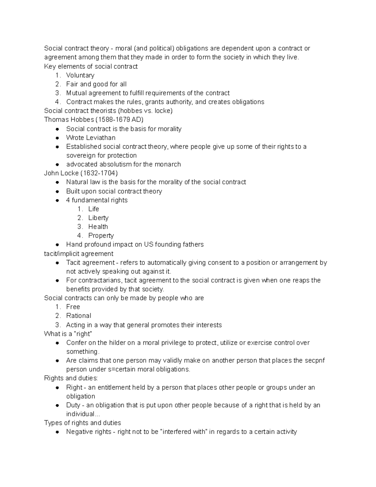 Social contract theory contractarianism - Social contract theory ...