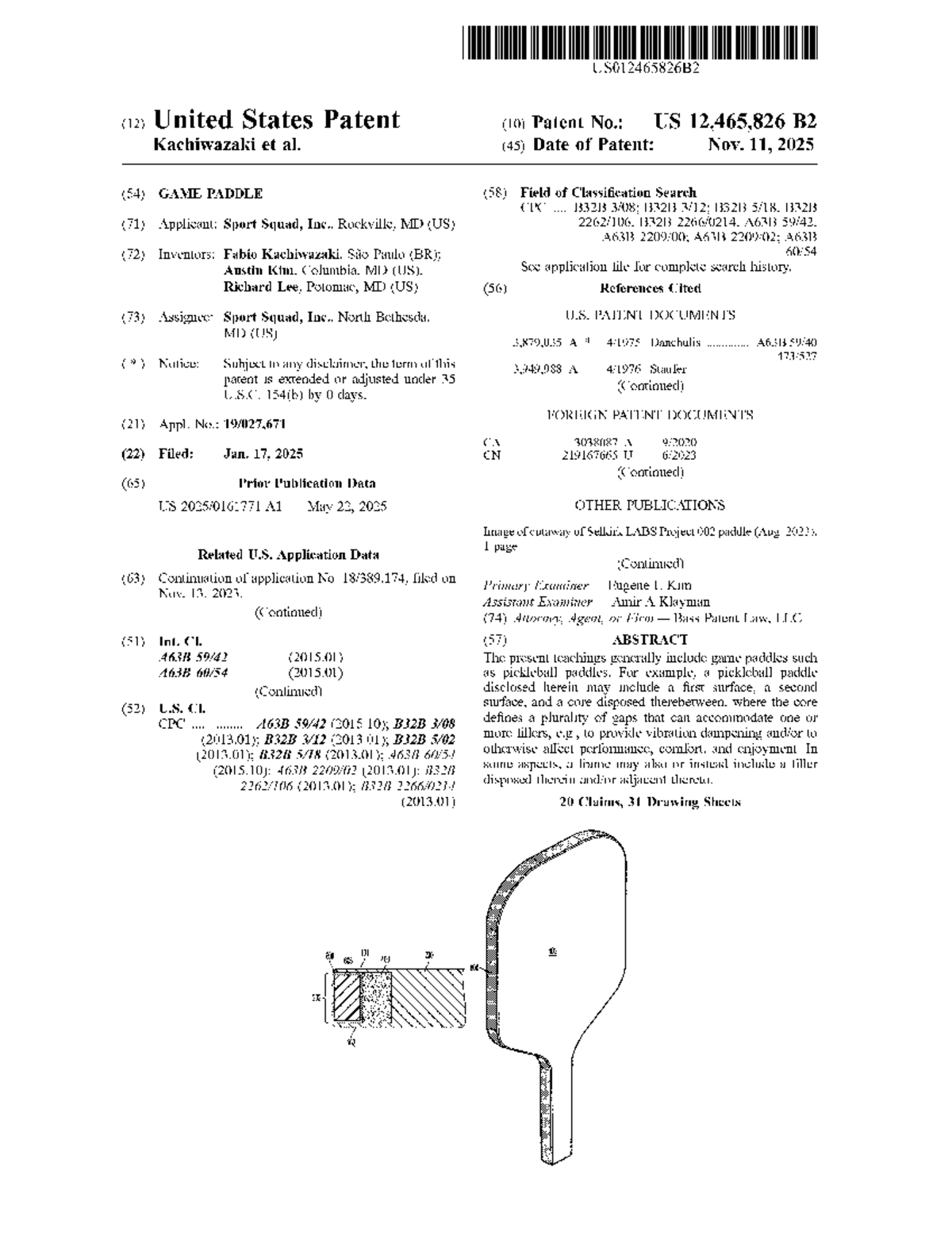 Game Paddle Patent Analysis: US012465826B2 by Kachiwazaki et al. - Studocu