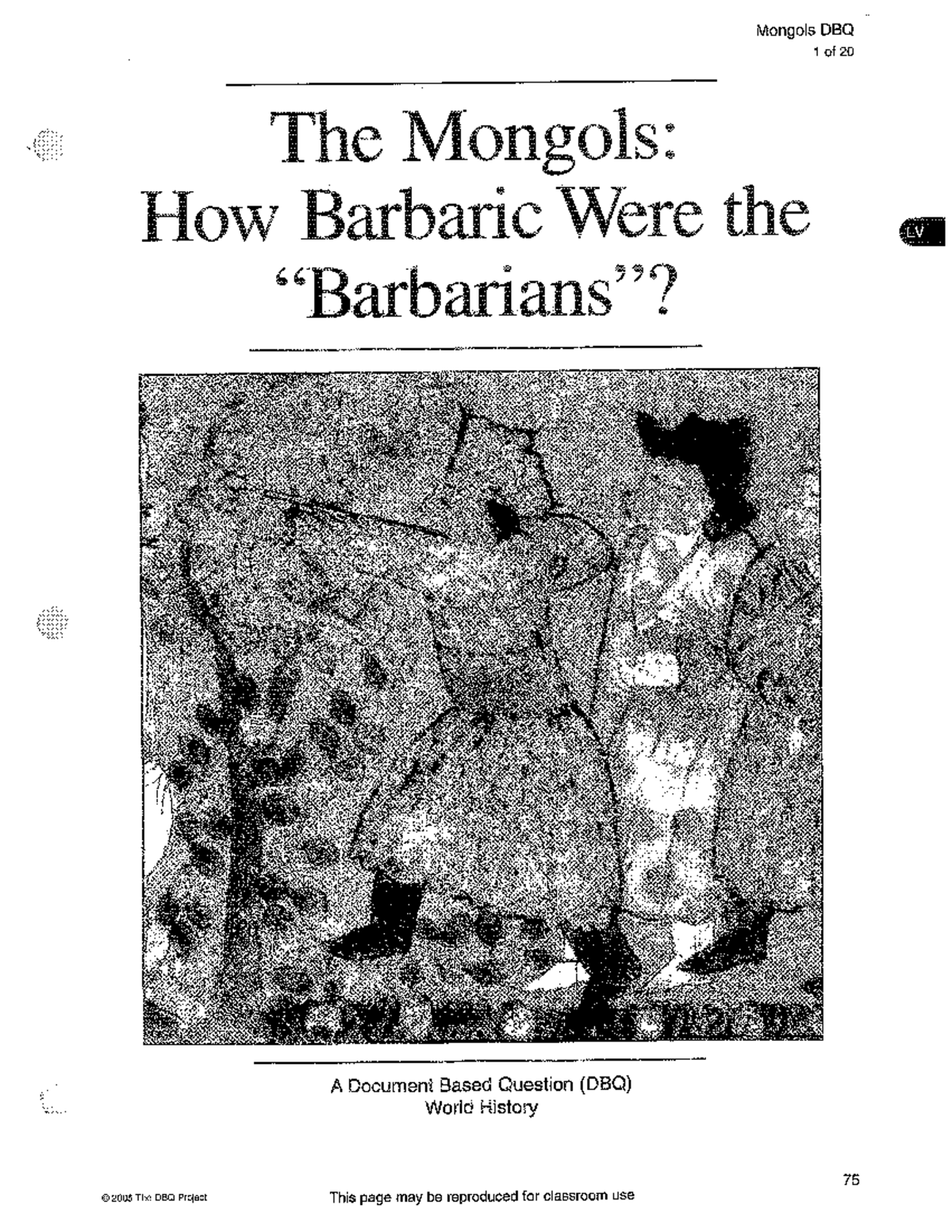 Mongols DBQ Analysis: Evaluating the Barbarism of Barbarians - Studocu