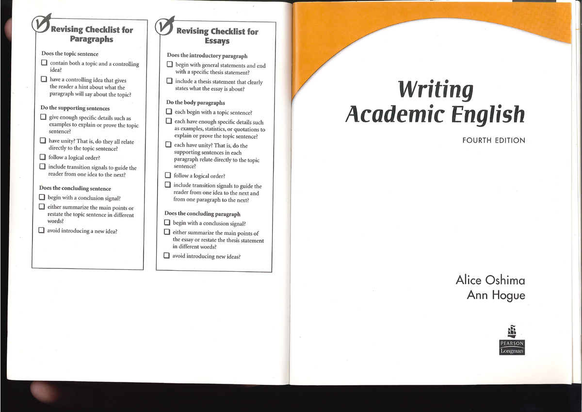 Writing Academic English (Fourth Edition) - advanced writing - Studocu