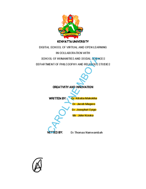 Models OF Creative Thinking - MODELS OF CREATIVE THINKING. There are ...