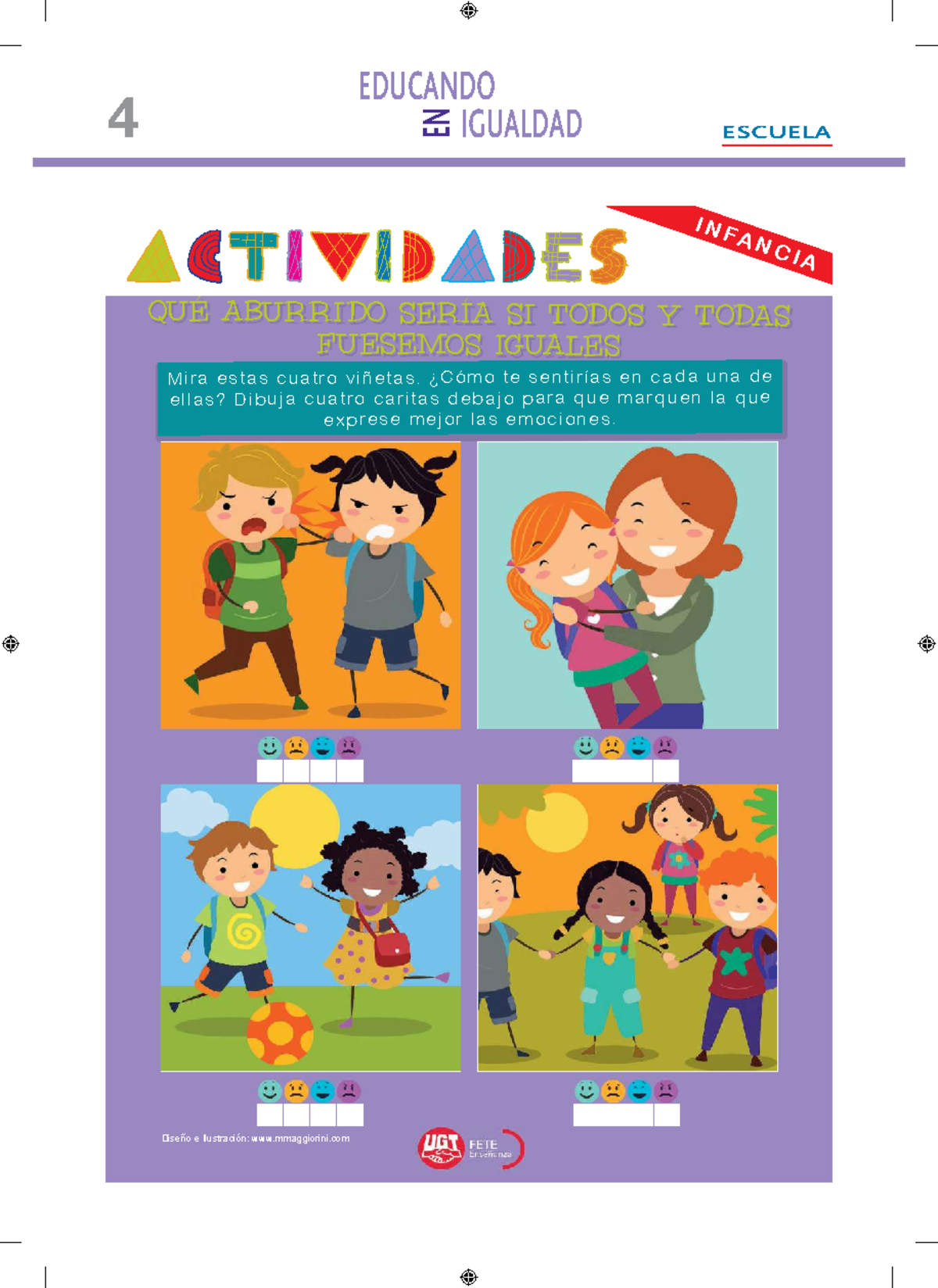 EDUCANDO IGUALDAD: Actividad Infantil 1 - Día de la Mujer - Studocu