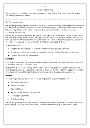 DAA UNIT-IV - others - UNIT IV: Backtracking The General Method, the 8 ...