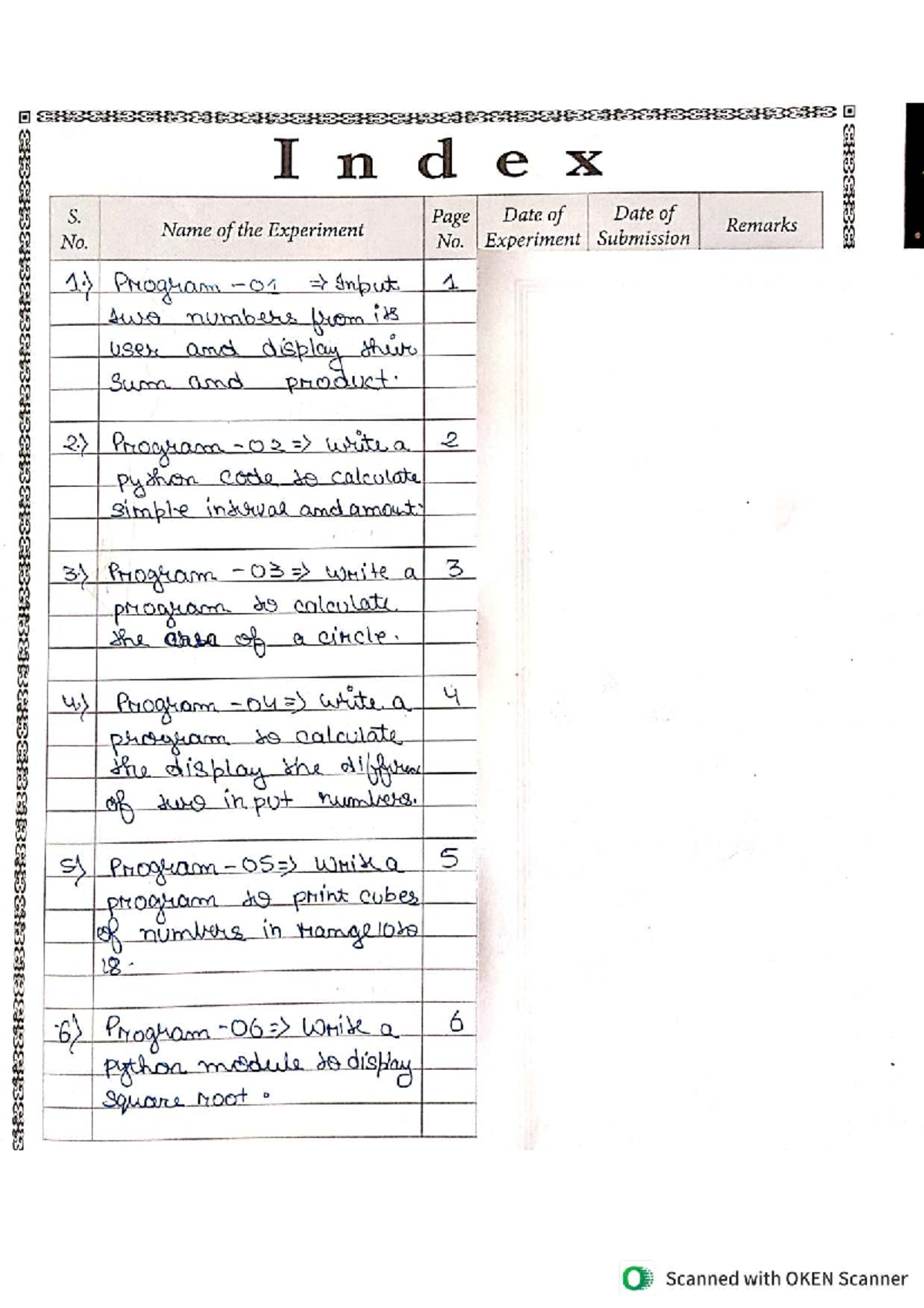 Computer Science 083 - Python Programming Experiments and Exercises ...