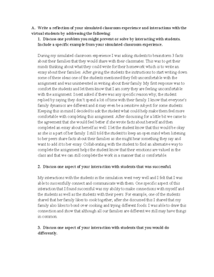 DIM4 TASK 1 Assessment Planning - A. Create a three-part learning ...