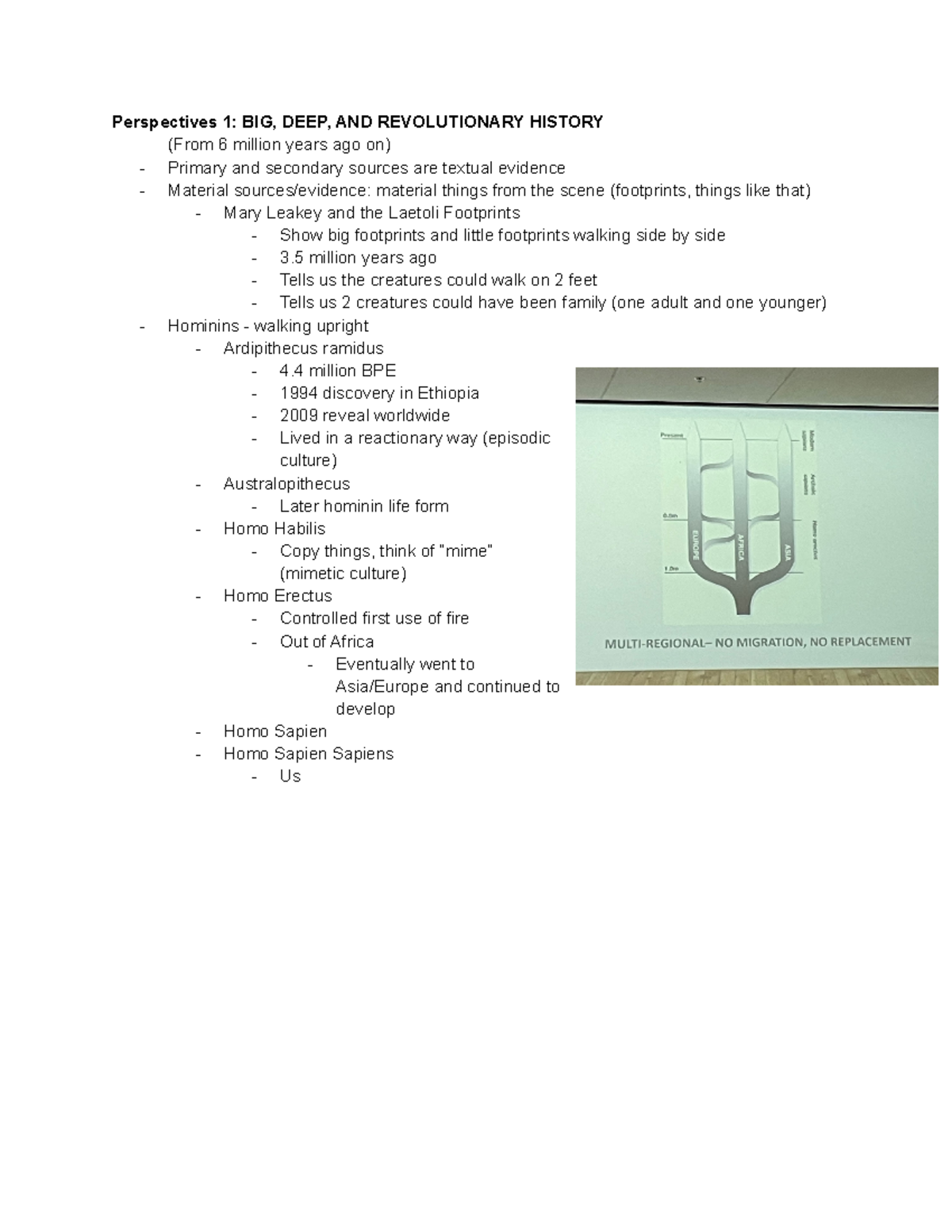 WOH 101: Comprehensive Study Notes on Human Evolution & Early ...