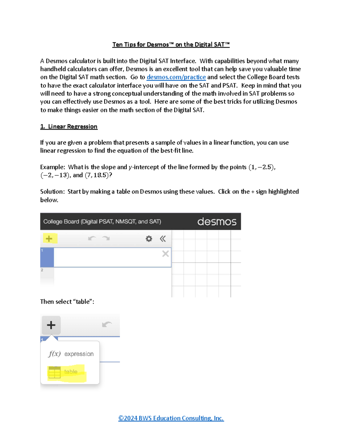 Desmos SAT Tips and Tricks: 10 Essential Strategies for Success - Studocu