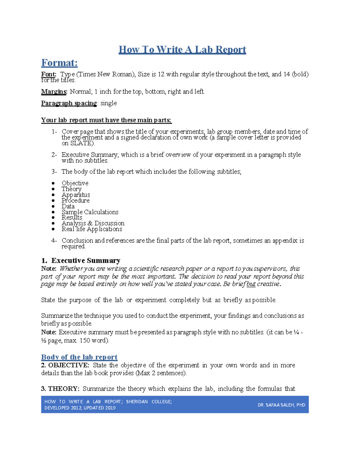 How to Write a Lab Report: A Comprehensive Guide for Students - Studocu