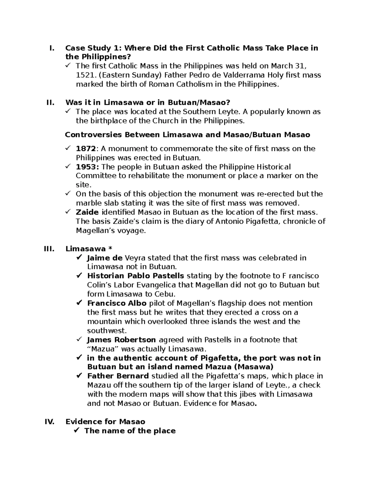 The First Catholic Mass in The Philippines - Case study 1: WHERE DID ...