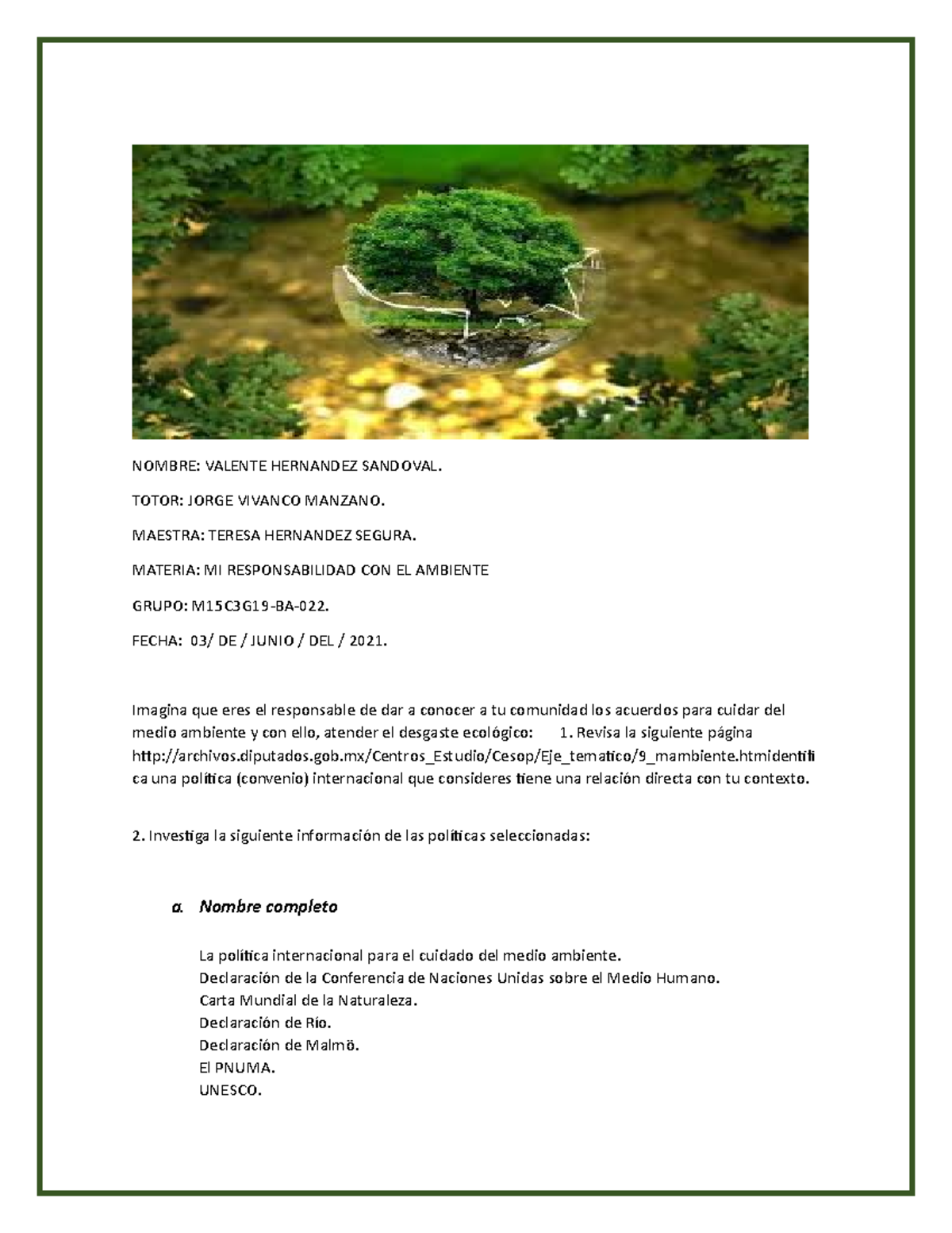 Hernandez Sandoval Valente M15S3AI6 - NOMBRE: VALENTE HERNANDEZ ...