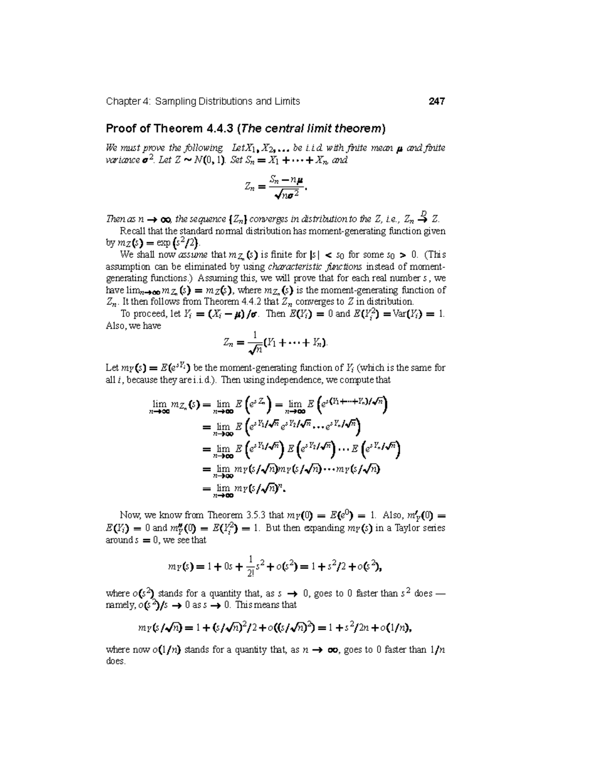 Chapter 4: Sampling Distributions & The Central Limit Theorem - Studocu