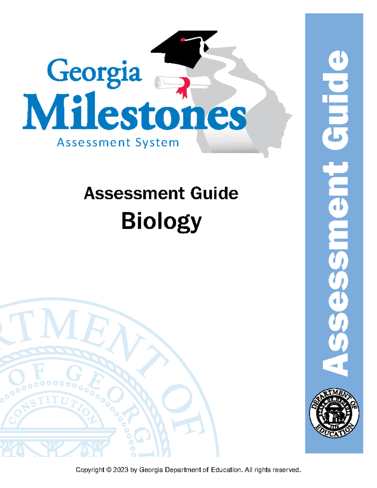 GM Bio Assessment Guide - Assessment System GGeeoorgiargia ...