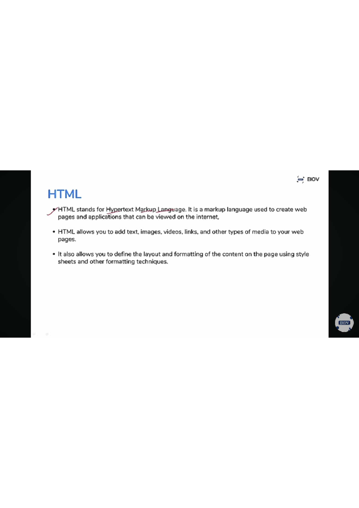 EIOV WT Unit 2 - Comprehensive HTML Web Tech Notes - Studocu