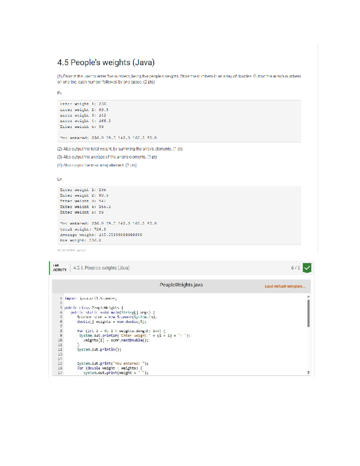 IT-145 LAB 4.5: Calculating People's Weights in Java - Studocu