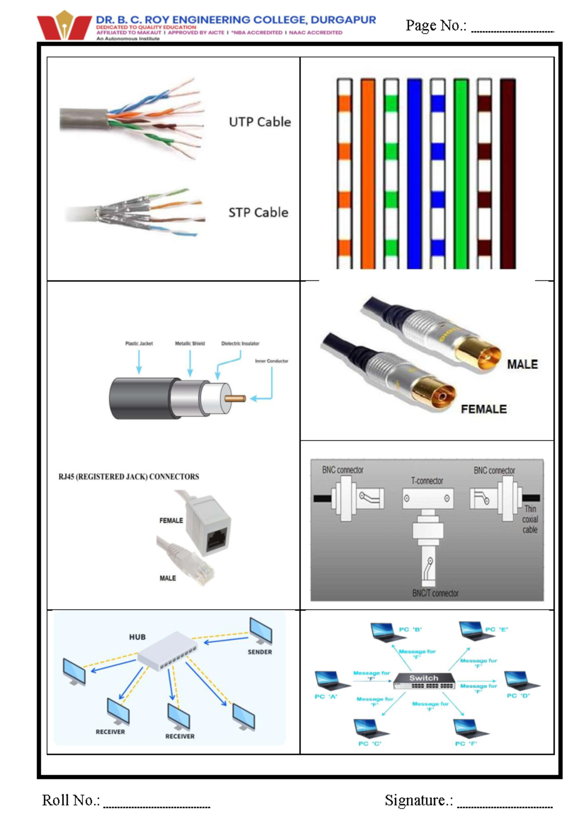 EXP-1 - Practical Archive on UTP and STP Cables - Studocu